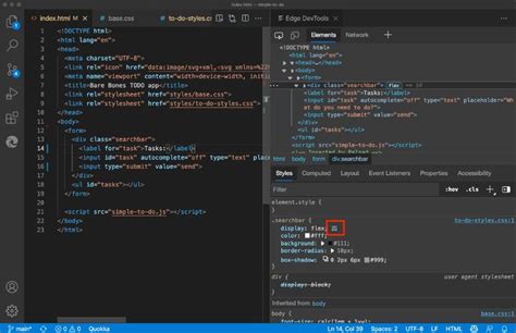 update css files from within the styles tab css mirror editing