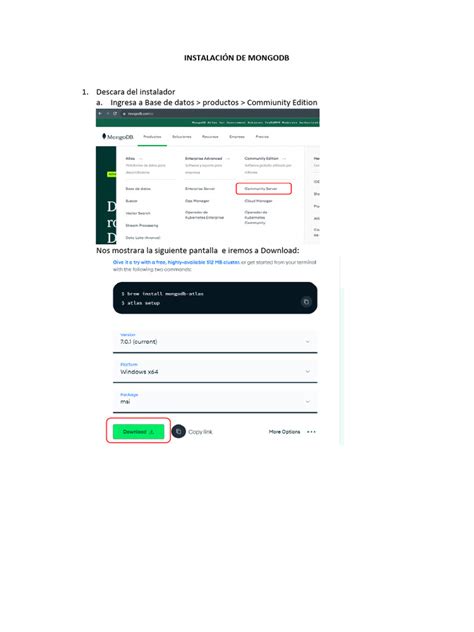 Instalación De Mongodb Pdf