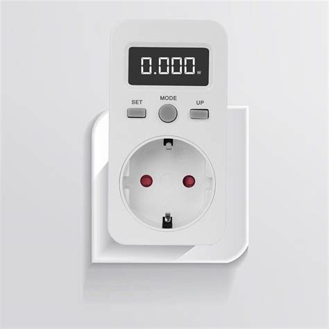 Digital Power Meter Plug In Socket Electric Wattmeter Energy Monitor Eu Plug Grandado
