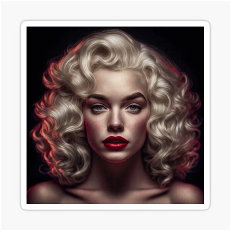 Marilyn Monroe Realistic Looking Sticker For Sale By Aiarteveryday