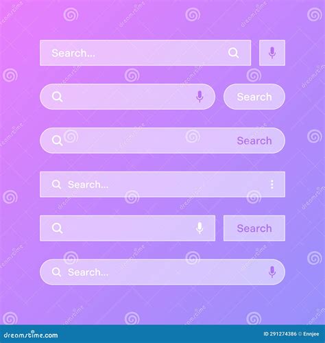 Various Transparent Search Bar Templates Internet Browser Engine With Search Box Address Bar
