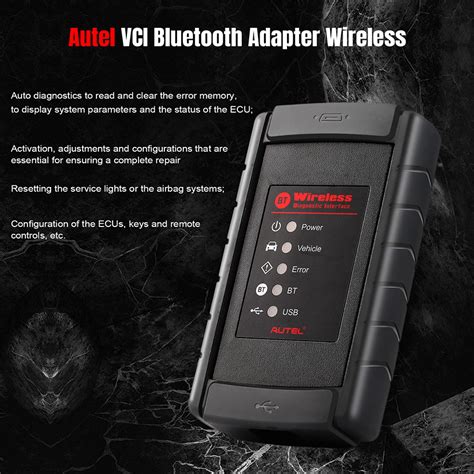 Autel Vci Bluetooth Adaptateur Usb Câble Pour Ms908s Ms908 Mk908 Ms905 Maxisys Mini