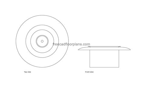 Round Diffuser Free Cad Drawings