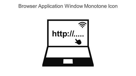 Browser Application Window Monotone Icon In Powerpoint Pptx Png And Editable Eps Format PPT Slide