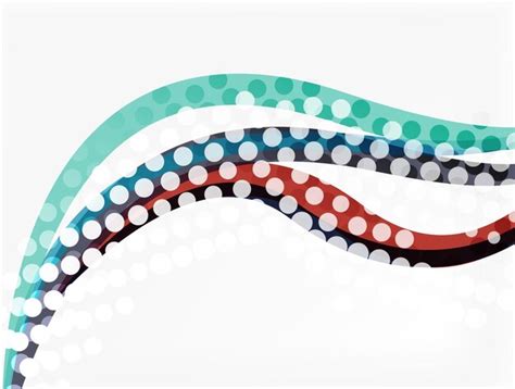 Premium Vector Color Overlapping Wave Stripes Vector Abstract Background Vector Template For