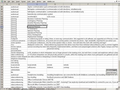 Project Management Requirements Gathering Templates