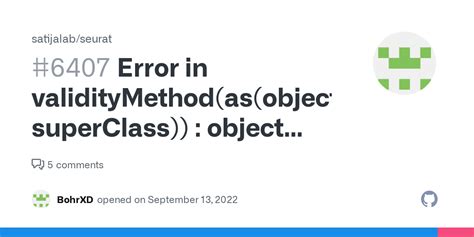 Error In Validitymethodasobject Superclass Object Matrix