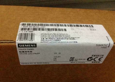 SIMATIC TP B Siemens Touch Screen Hmi PN DP STN Color AV BA AX