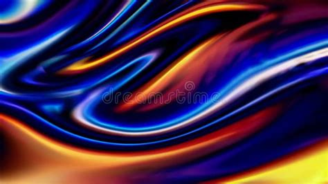 Vibrant Abstract Waves Of Blue And Orange Light Fluid Motion Futuristic Energy Flow Concept