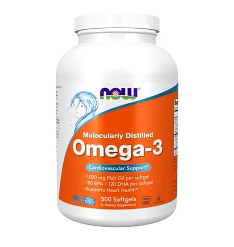 Omega-3 1000 mg, 500 гел капсули | Онлайн аптека RXLimited