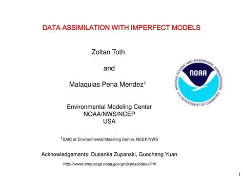 Ppt Data Assimilation With Imperfect Models Powerpoint Presentation