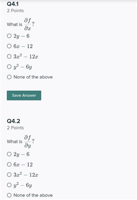 Solved Q Points Recall The Multiple Variable Second Chegg