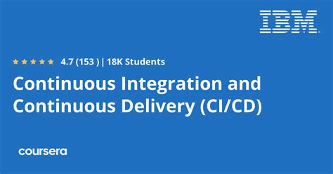 Continuous Integration And Continuous Delivery Cicd Coursera