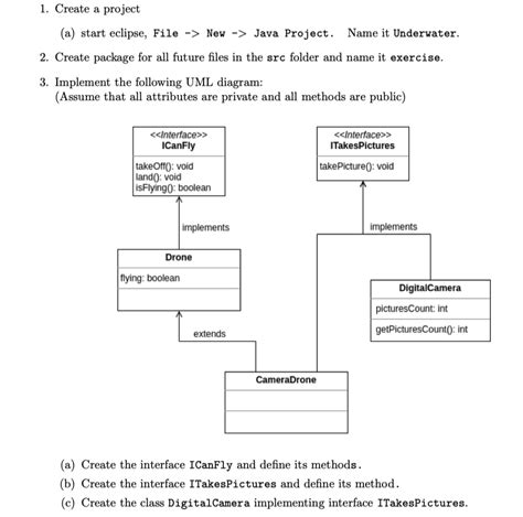 Solved 1 Create A Project A Start Eclipse File New