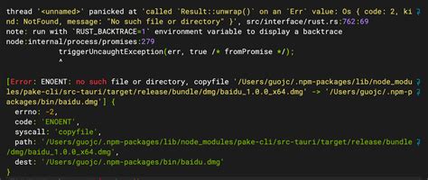 Bug Hread Panicked At Called `resultunwrap` On An `err