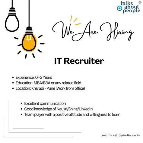 Nazim Khan On Linkedin We Are Hiring It Recruiters At Talks About