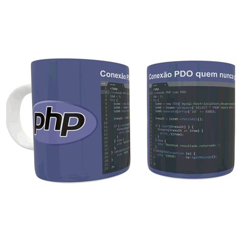 caneca php classe de conexão pdo shopee brasil