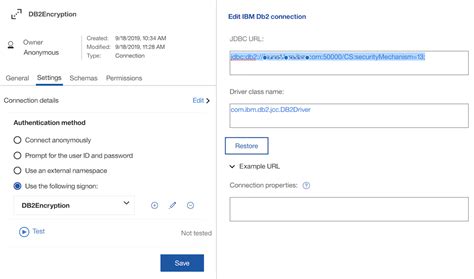 How To Set Up Ibm Cognos Analytics With Db2 Dataencrypt Data Source