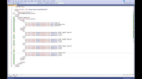 Html Tables Table Thead Tbody Tfoot Youtube