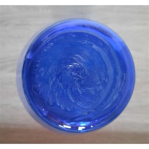 Vintage Mexican Hand Blown Blue Art Glass Vase Chairish