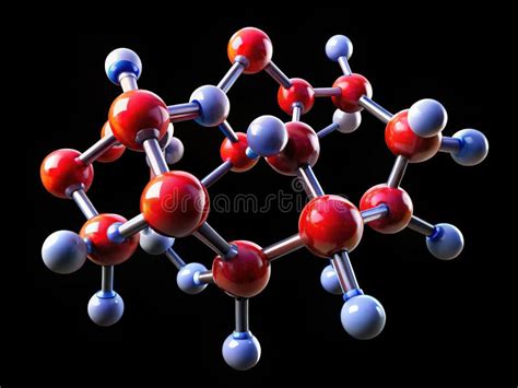 Detailed 3d Molecular Structure Of Fructose A Scientific Illustration For Education And Research