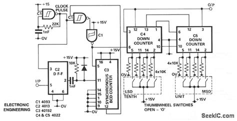 NONINTEGER PROGRAMMABLE PULSE DIVIDER Basic Circuit Circuit Diagram SeekIC Com