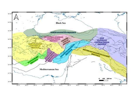 Neotectonic Provinces Of Turkey From Seyitoglu Et Al 2022 Doi