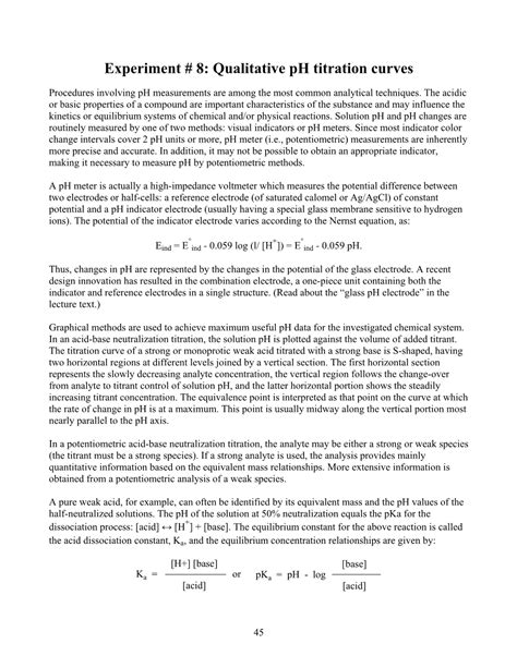 Experiment 8 Qualitative Ph Titration Curves Docslib