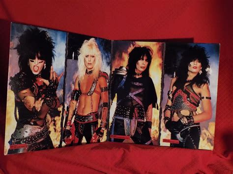 Motley Crue Shout At The Devil 1983 Red Label Elektra Lp Record Insert