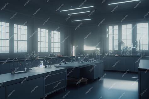Premium Photo Science Lab Room 3d Render