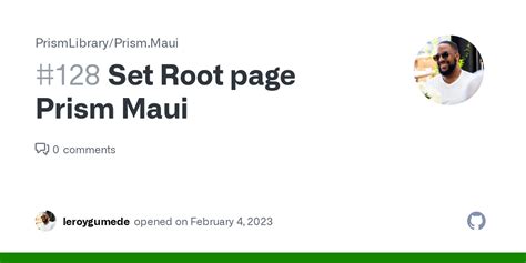 Set Root Page Prism Maui · Issue 128 · Prismlibraryprismmaui · Github
