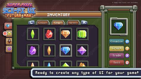 Super Pixel Sci Fi UI Futura Max By UnTied Games