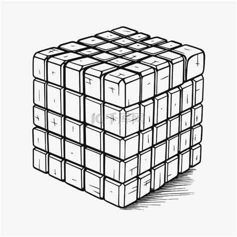立方体的立方体绘制轮廓草图 向量素材图片免费下载 千库网 立方体的立方体绘制轮廓草图 向量素材图片免费下载 千库网