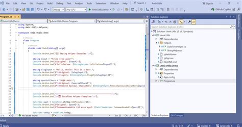 Dotnet Csharp Amirutils Cleancode Opensource Githubprojects