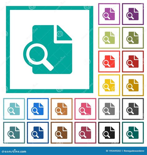 Preview Flat Color Icons With Quadrant Frames Stock Vector Illustration Of Boundaries