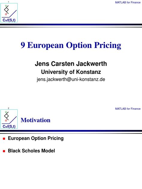 09 European Option Pricing With Solutions Pdf Black Scholes Model Option Finance