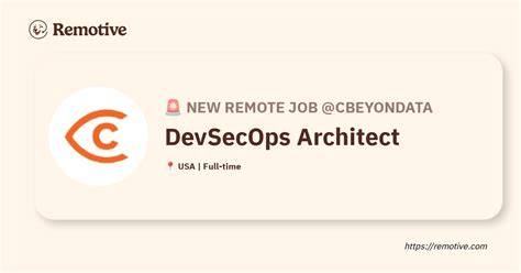 [hiring] Devsecops Architect Cbeyondata