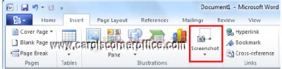 How To Take Screenshots With Word 2010 Daves Computer Tips
