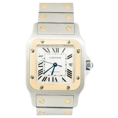Cartier Stainless Steel Santos 100 Xl Chronograph Wristwatch At 1stdibs