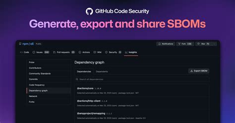 Introducing Self Service Sboms The Github Blog