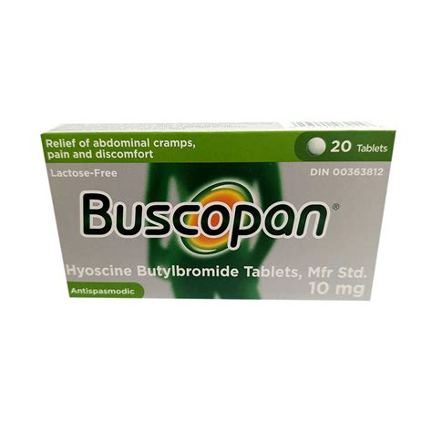 Buscopan Tabs 10mg Bulpk 20s Cloud Pharmacy Toronto