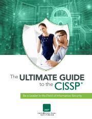 The Ultimate Guide To The CISSP Pdf The ULTIMATE GUIDE To The Be A Leader In The Field Of