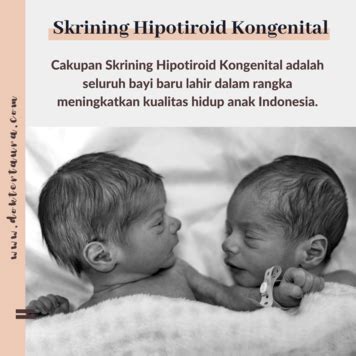FAKTA YANG HARUS ANDA KETAHUI TENTANG SHK SKRINING HIPOTIROID KONGENITAL