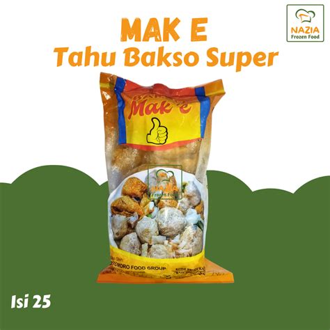 Jual Tahu Bakso Super Make 900gr Isi 25pcs Tahu Bakso Beku Frozen