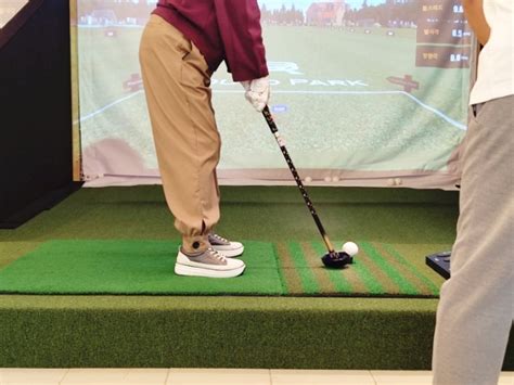 경기도 파주 라운드 파크골프 아카데미 스크린 연습장 방문 후기 네이버 블로그