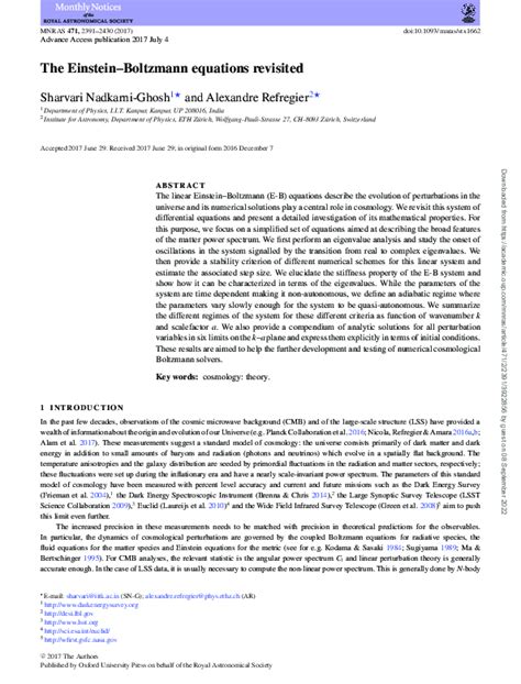 Pdf The Einsteinboltzmann Equations Revisited
