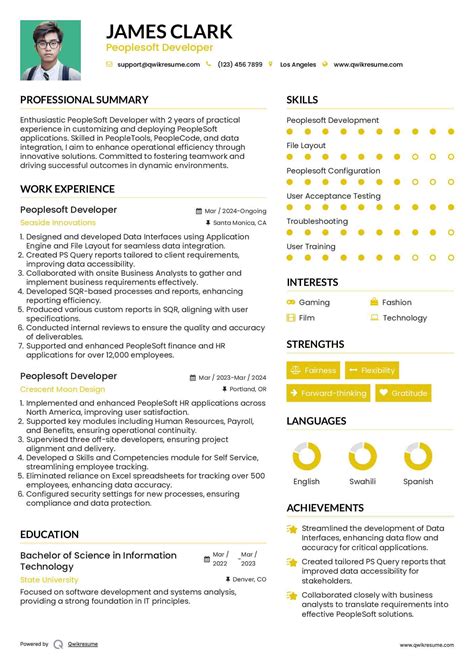 10 Peoplesoft Developer Resume Samples And Templates For 2025