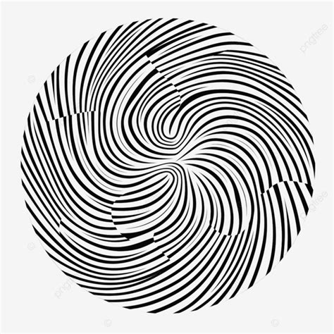 Abstract Line Art Pattern In Round Shape Element Element Border
