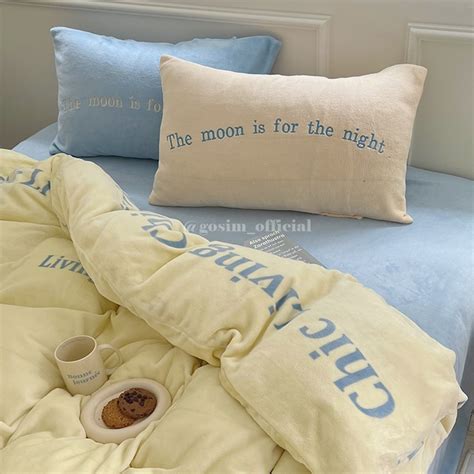 고심 고심 극세사 레터링 침구 세트 이불커버 베개커버 매트리스커버 4color 싱글 더블 퀸 위시버킷