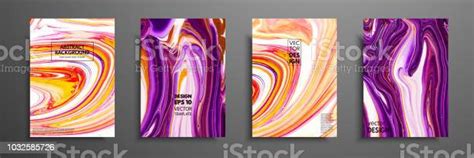 추상 회화 월페이퍼 포스터 카드 초대장 웹사이트에 대 한 유행 배경으로 사용 될 수 있습니다 현대 작품입니다 대리석 효과 그림입니다 혼합된 주황색 보라색과 빨간색 페인트 0